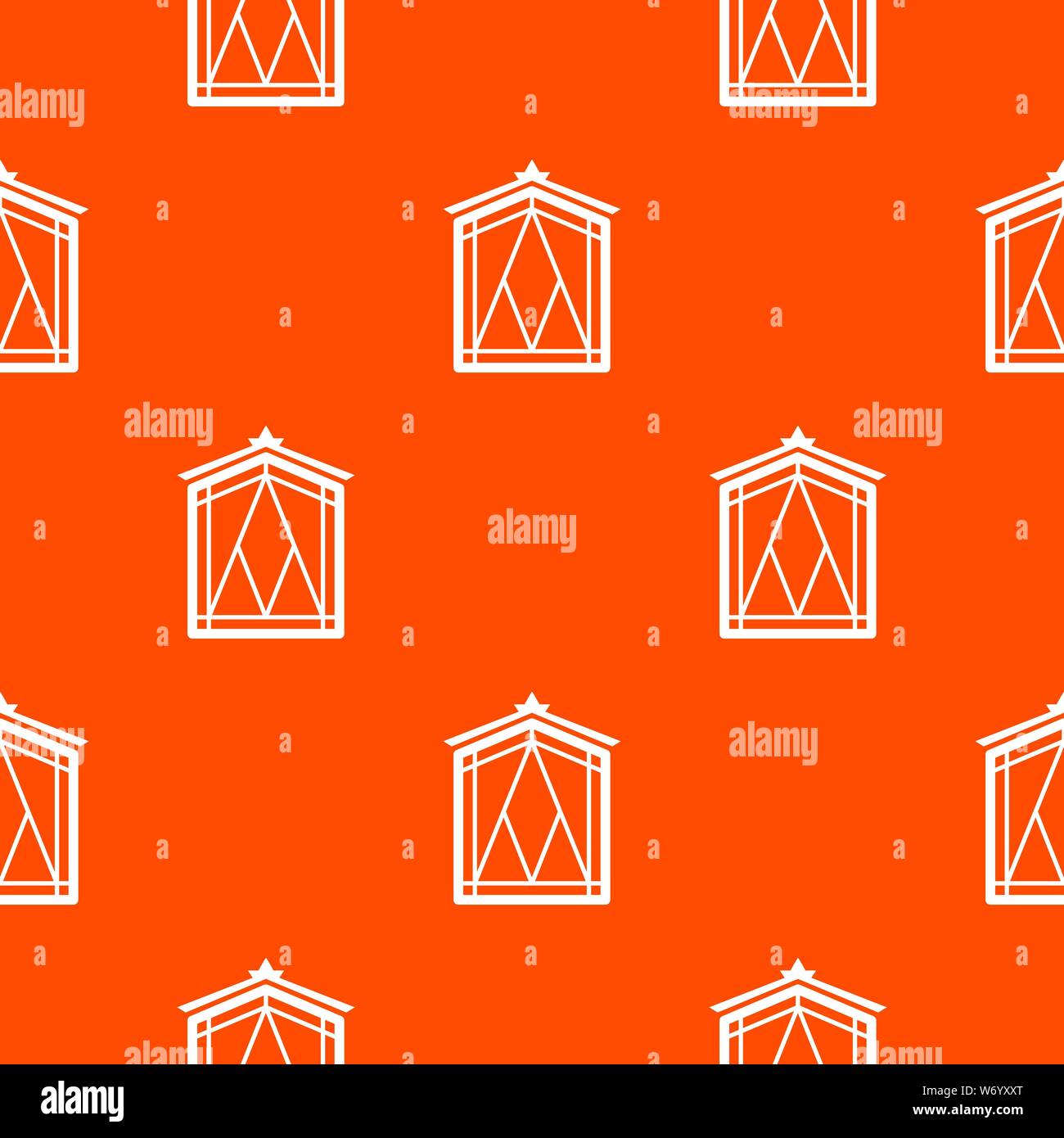 Fairy window frame pattern vector orange Stock Vector Image & Art - Alamy