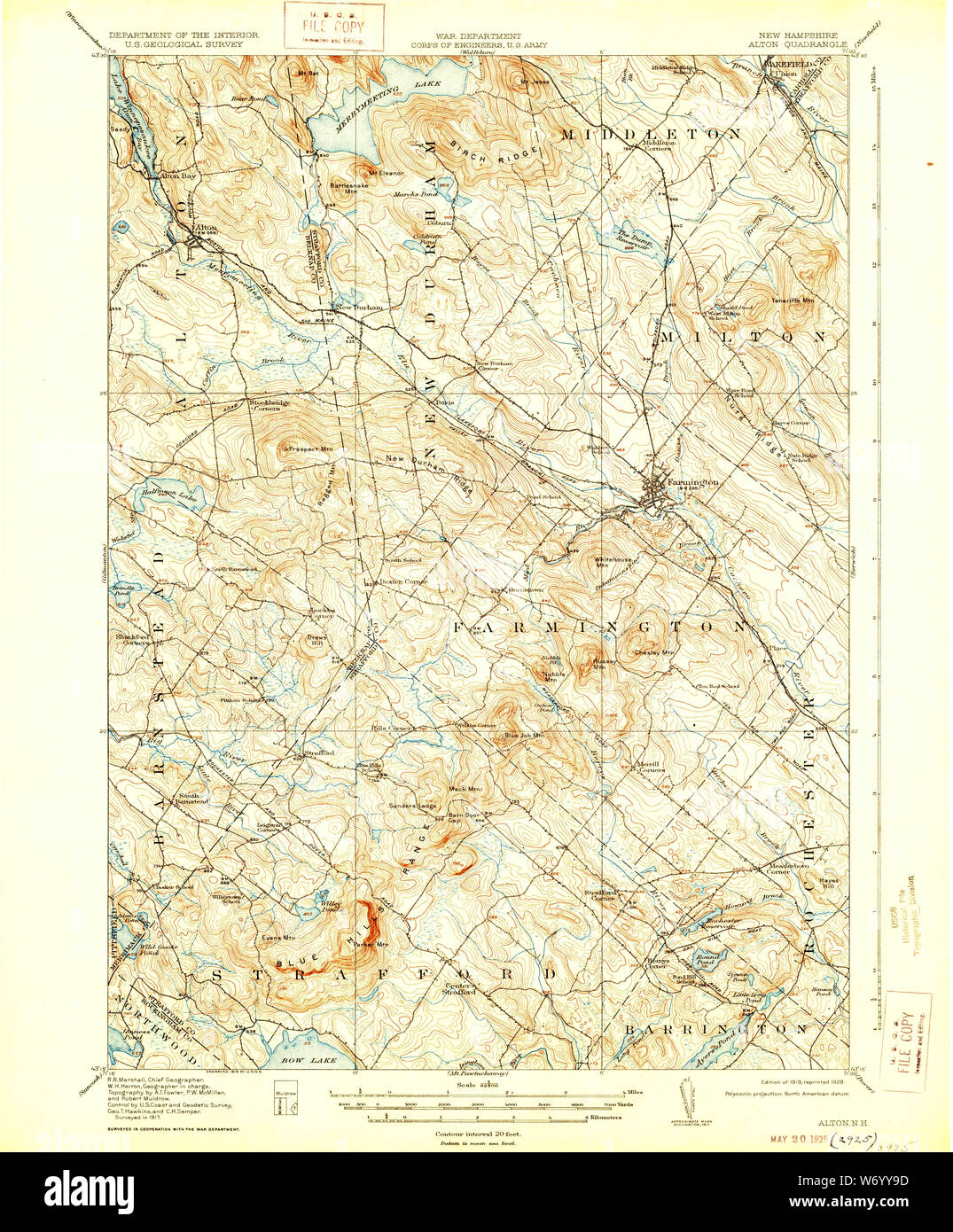 Map of alton new hampshire hi-res stock photography and images - Alamy