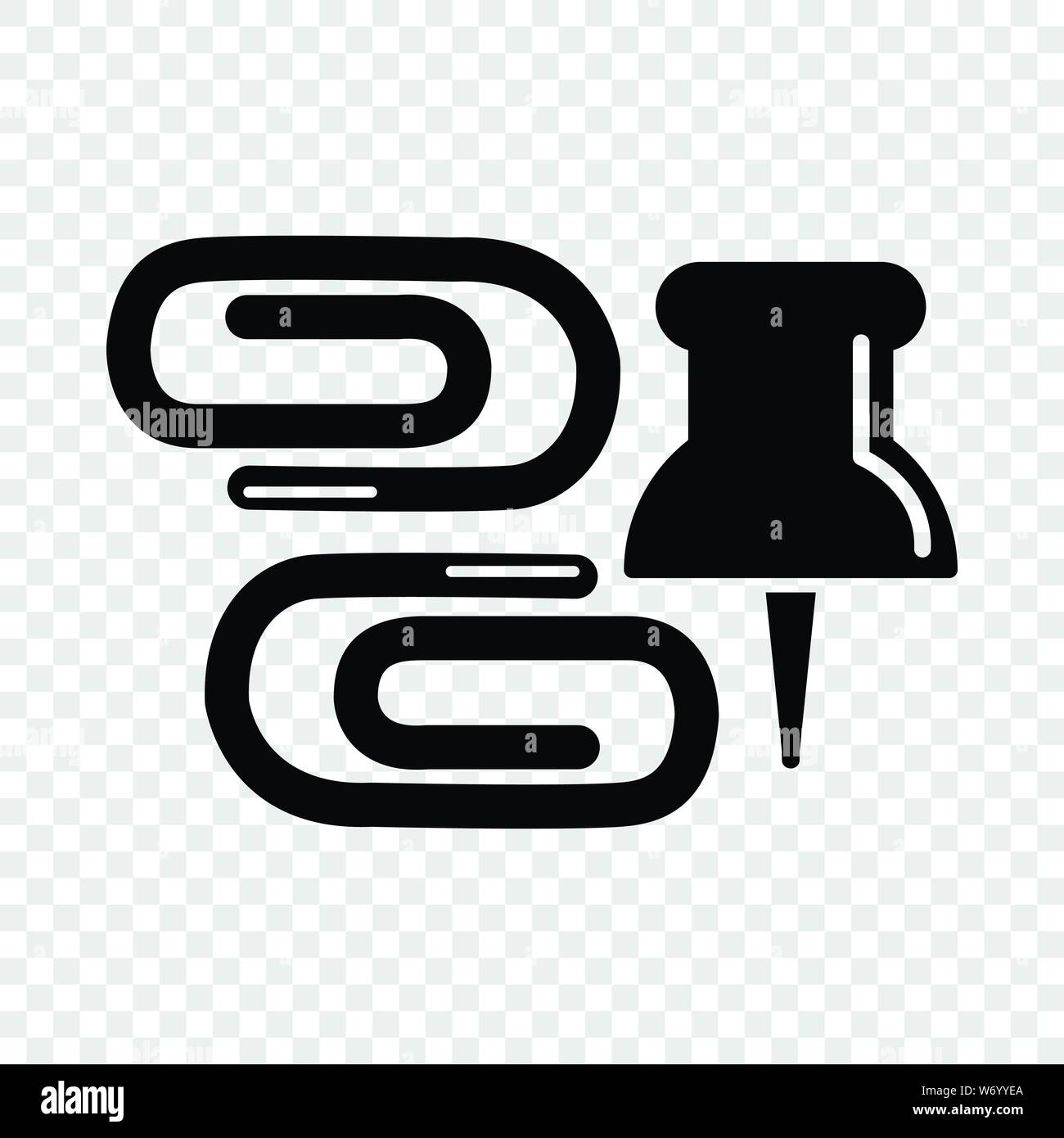 Paper clip icon, simple black style Stock Vector Image & Art - Alamy