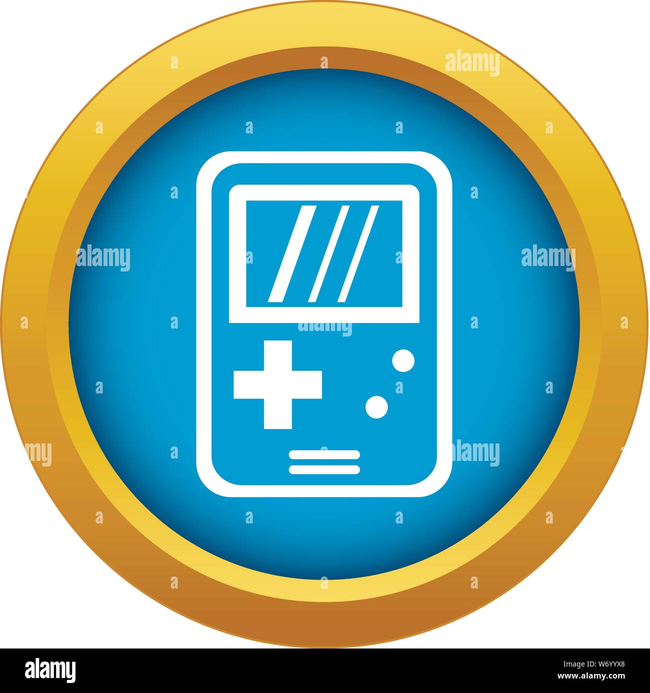 Tetris icon blue vector isolated Stock Vector Image & Art - Alamy
