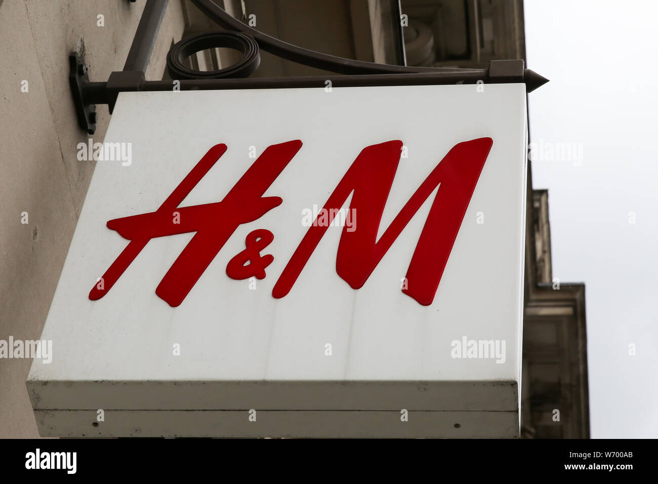 H&M sign in central London Stock Photo - Alamy