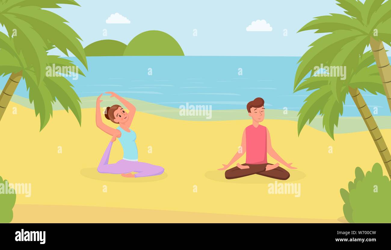 Woman in the triangle pose Stock Vector Images - Alamy