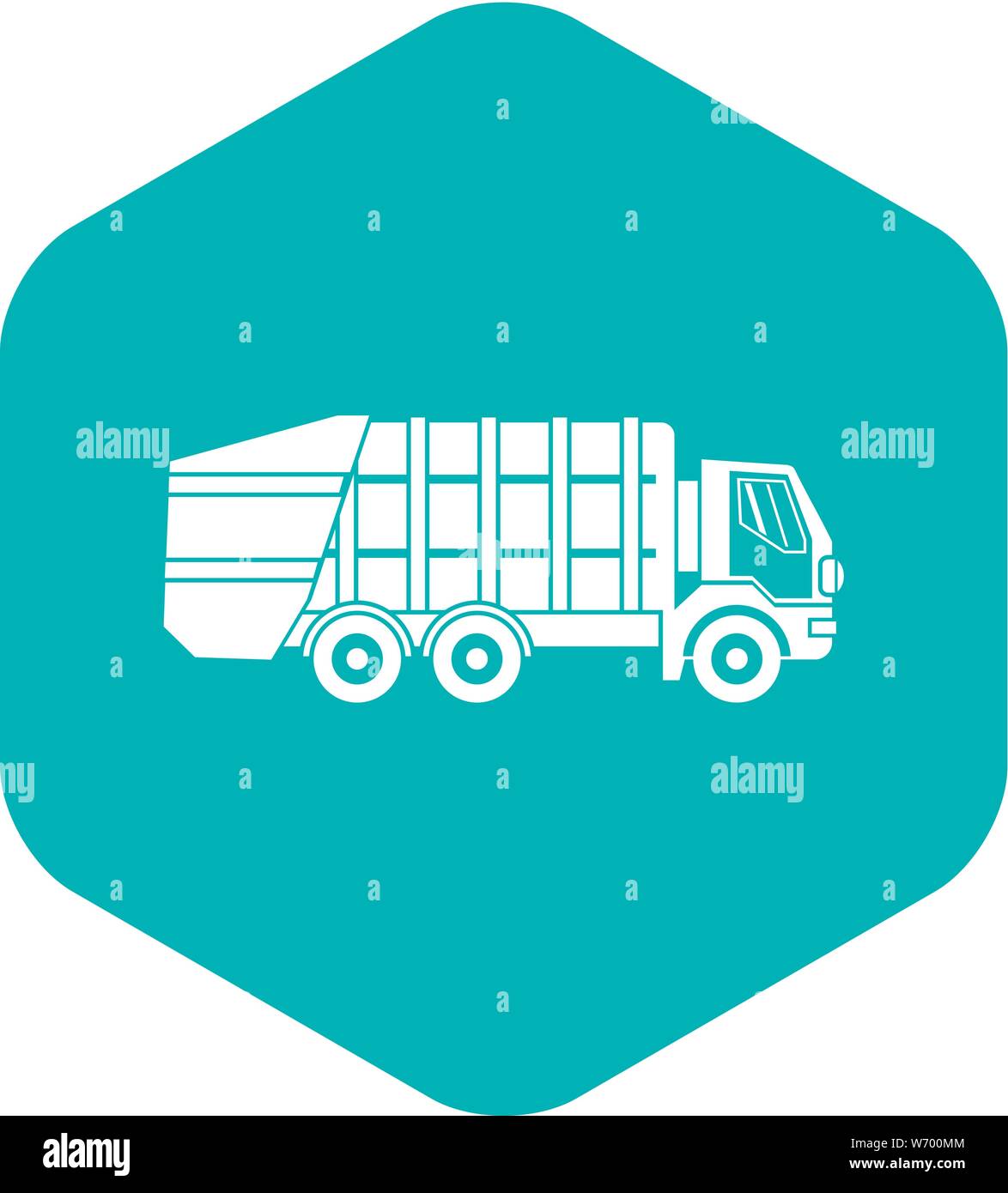 Garbage truck icon, simple style Stock Vector Image & Art - Alamy