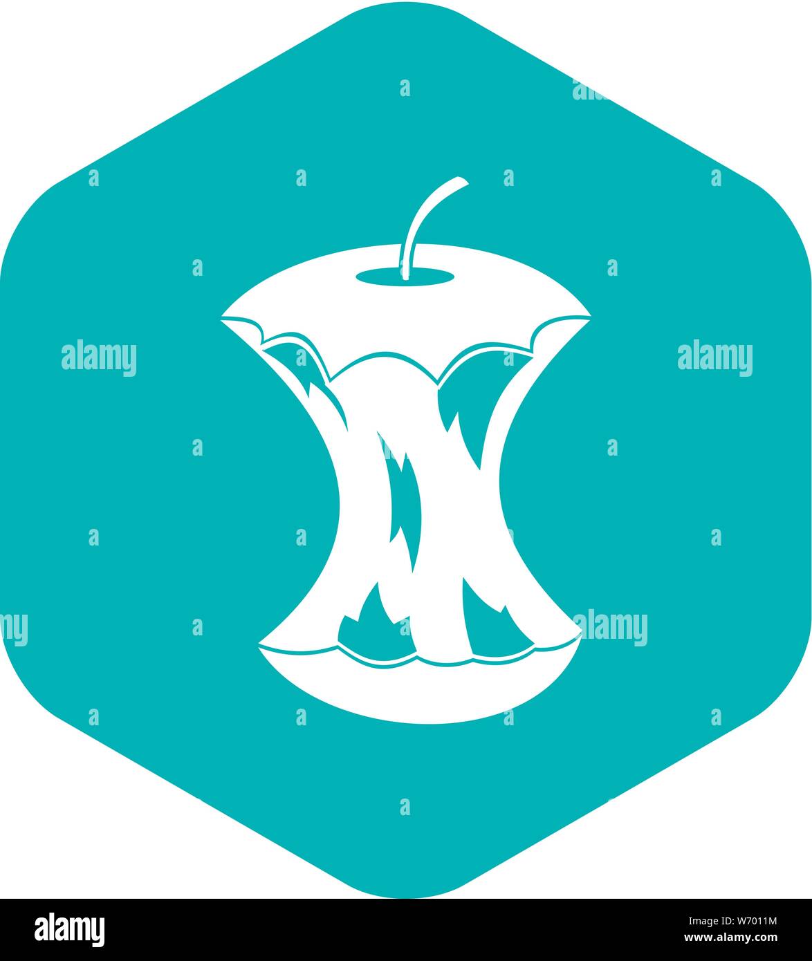 Apple core icon, simple style Stock Vector Image & Art - Alamy