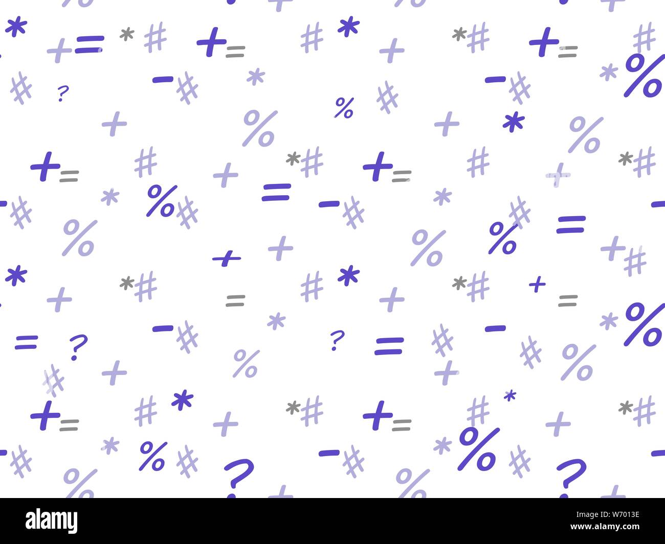 Seamless math symbols vector background hi-res stock photography and ...