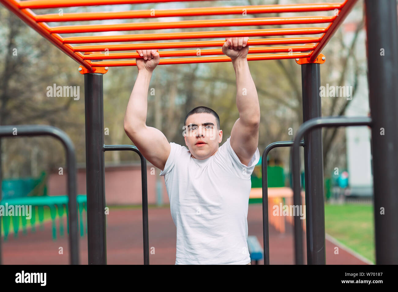 Horizontal Exercise Ladder High Resolution Stock Photography and Images ...