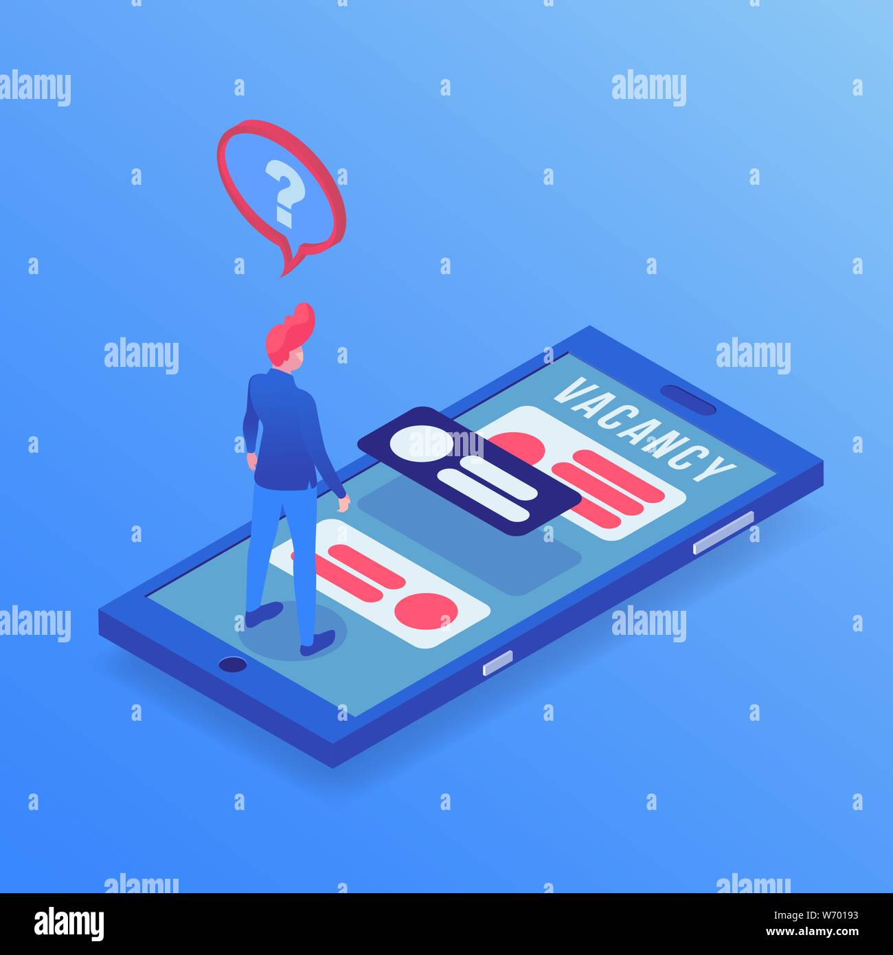 Company manager using smartphone Stock Vector Images - Alamy