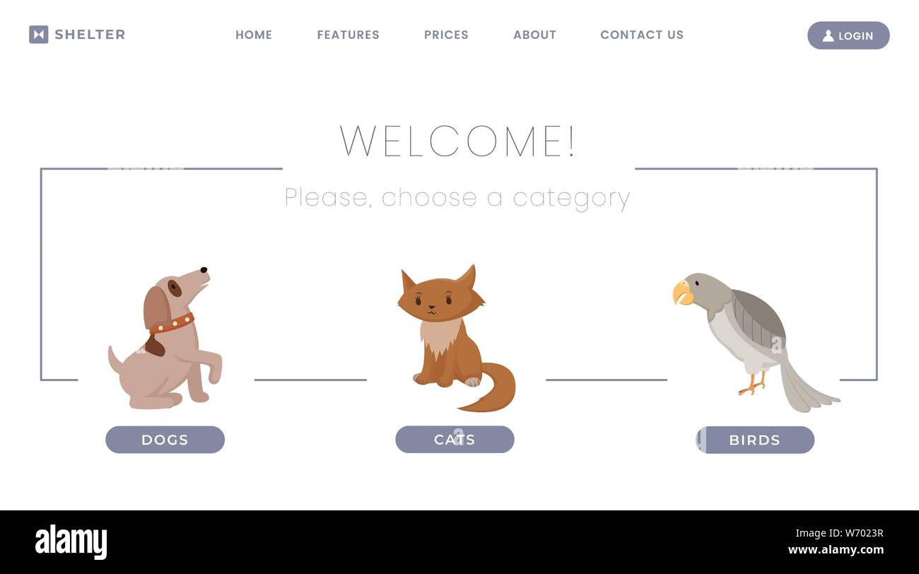 Animal adoption and rescue center Stock Vector Images - Alamy