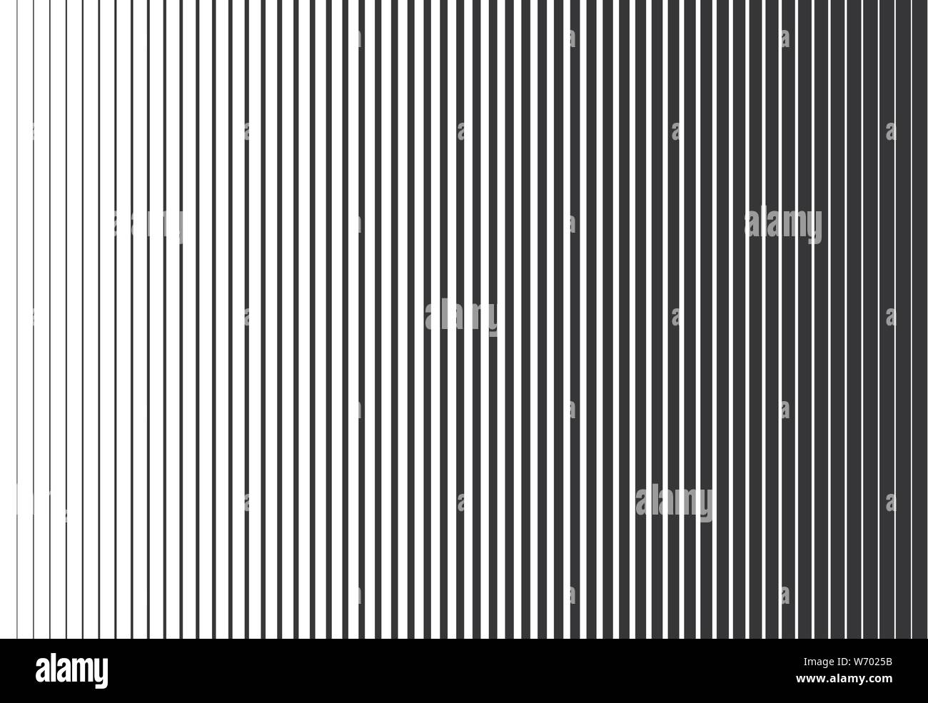 Vertical speed line halftone pattern thick to thin. Vector illustration ...