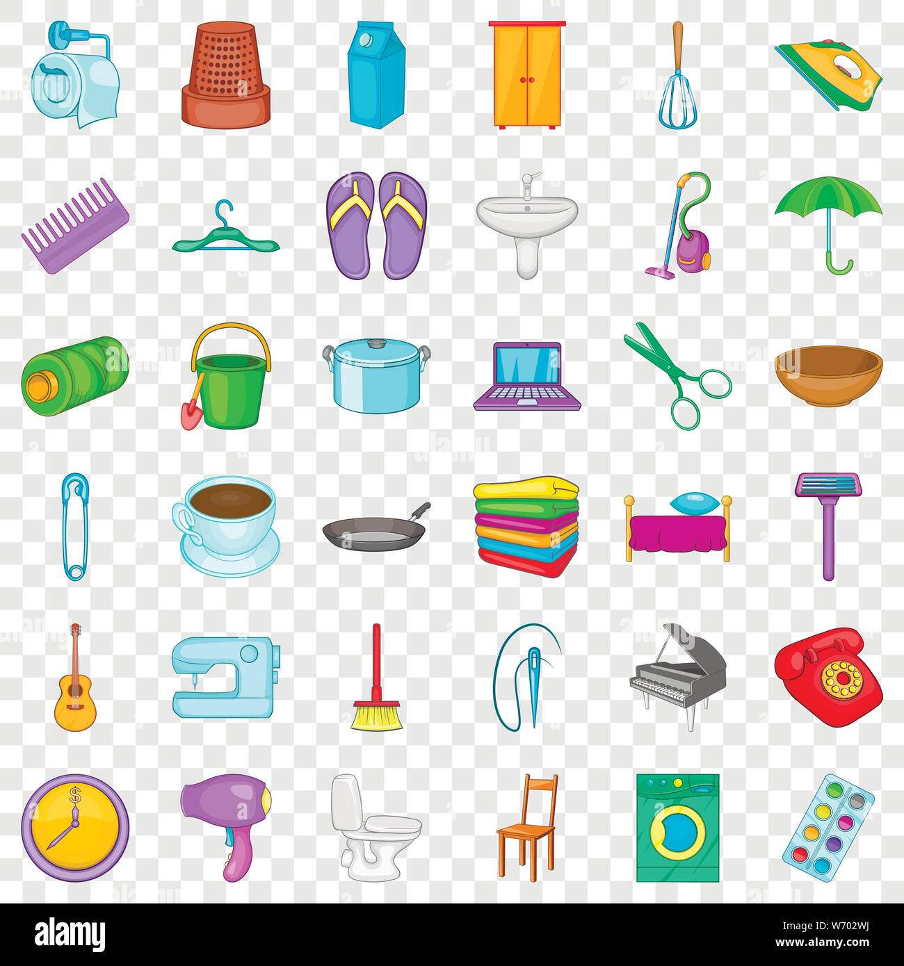 Whisk icons set, cartoon style Stock Vector Image & Art - Alamy