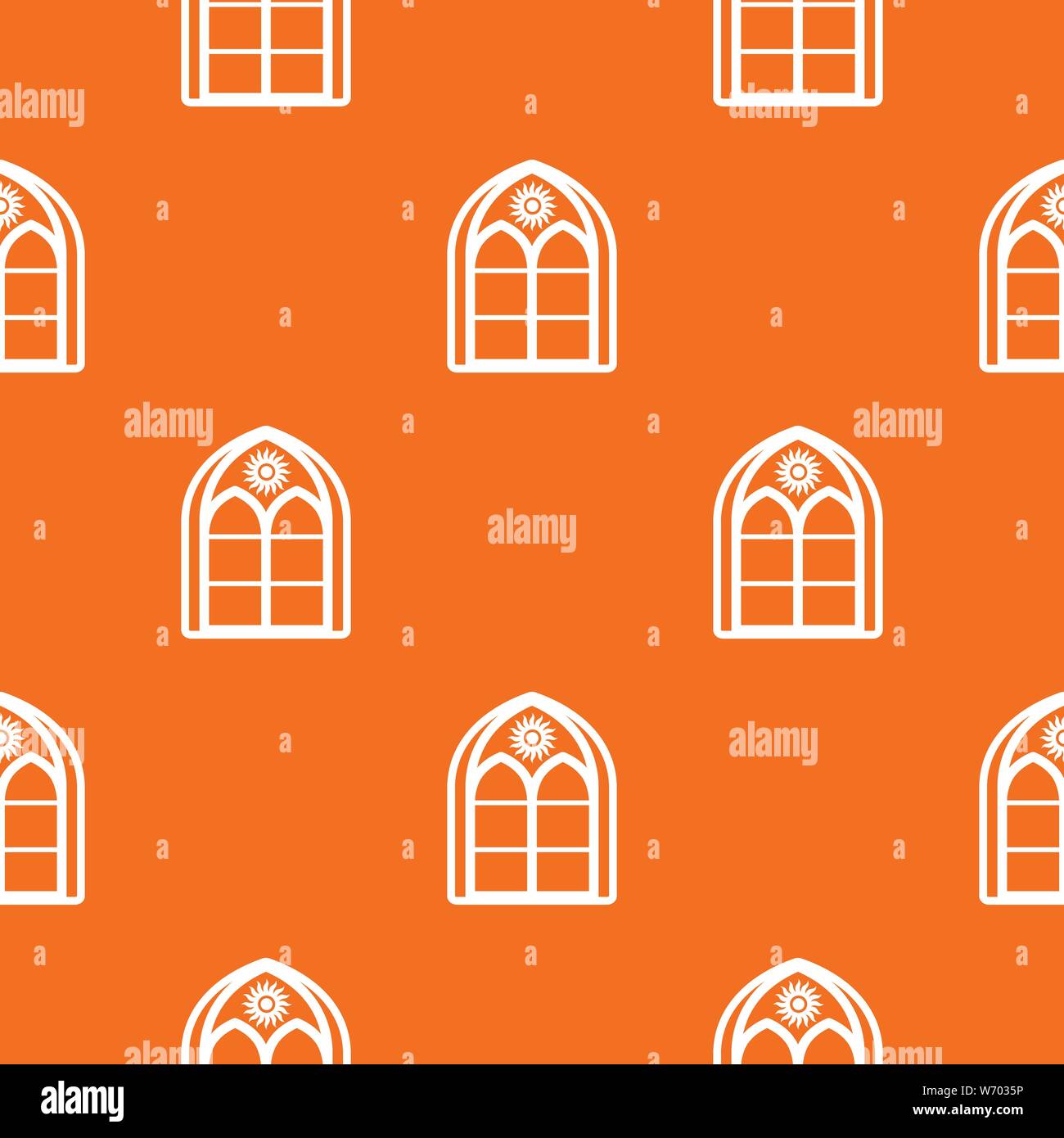Oriental window frame pattern vector orange Stock Vector Image & Art ...