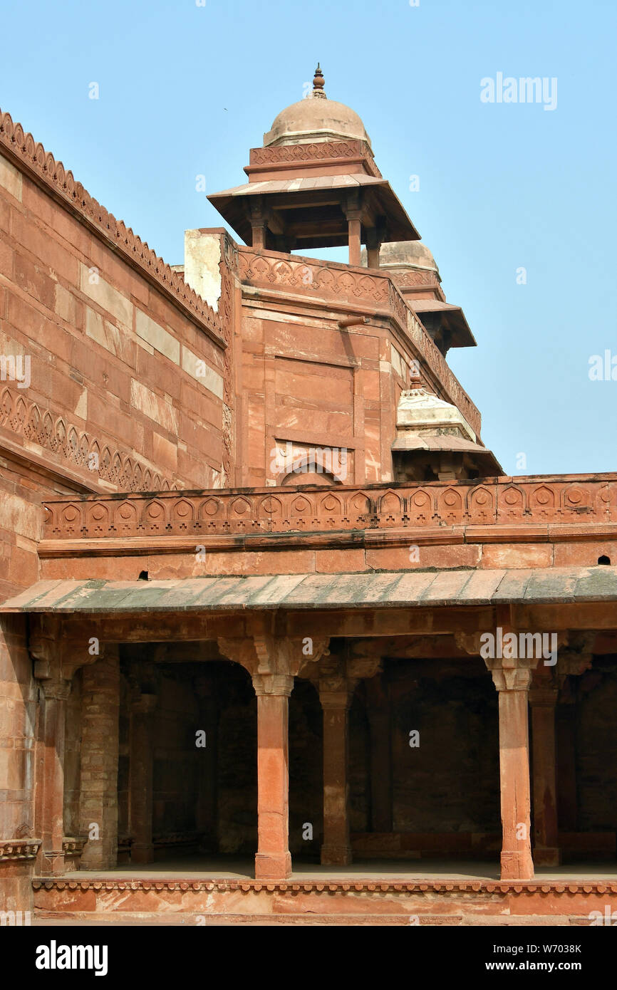Jodha Bai Palace, Fatehpur Sikri, India, Asia, UNESCO World Heritage ...