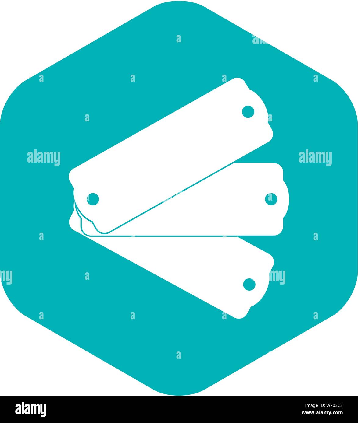 Three tags icon, simple style Stock Vector Image & Art - Alamy