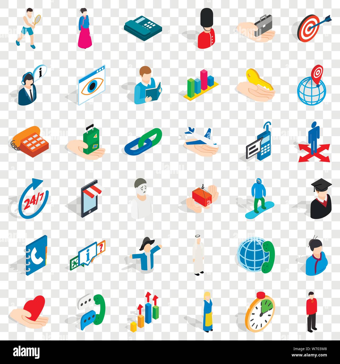 Human icons set, isometric style Stock Vector Image & Art - Alamy