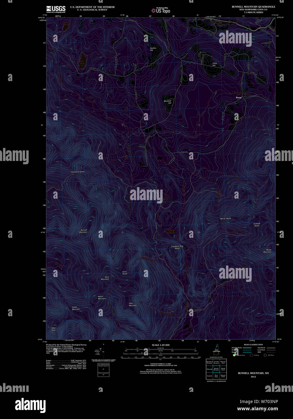 Map of bunnell hi-res stock photography and images - Alamy