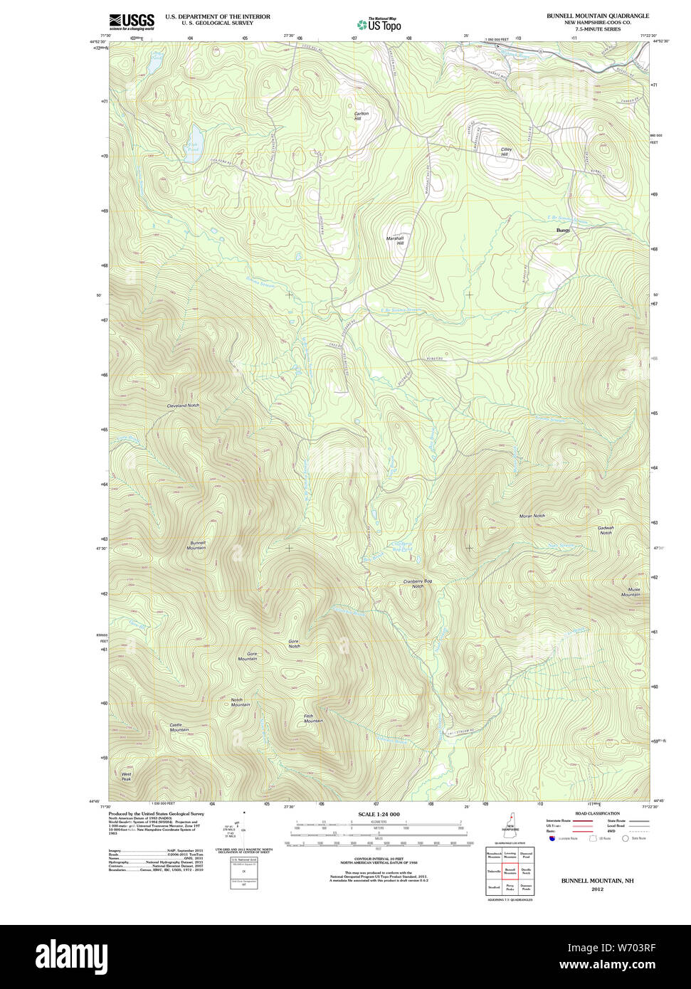 Map of bunnell hi-res stock photography and images - Alamy