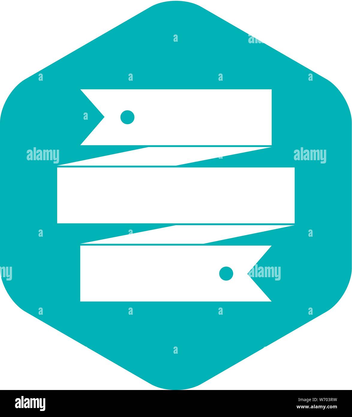 Ribbon banner icon, simple style Stock Vector Image & Art - Alamy