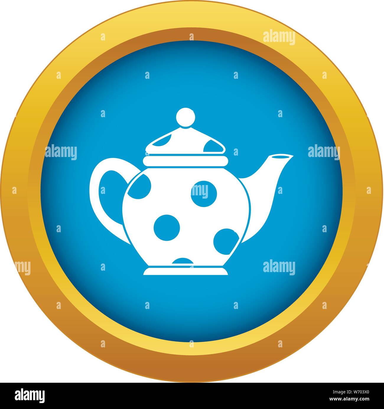 Kettle icon blue vector isolated Stock Vector Image & Art - Alamy