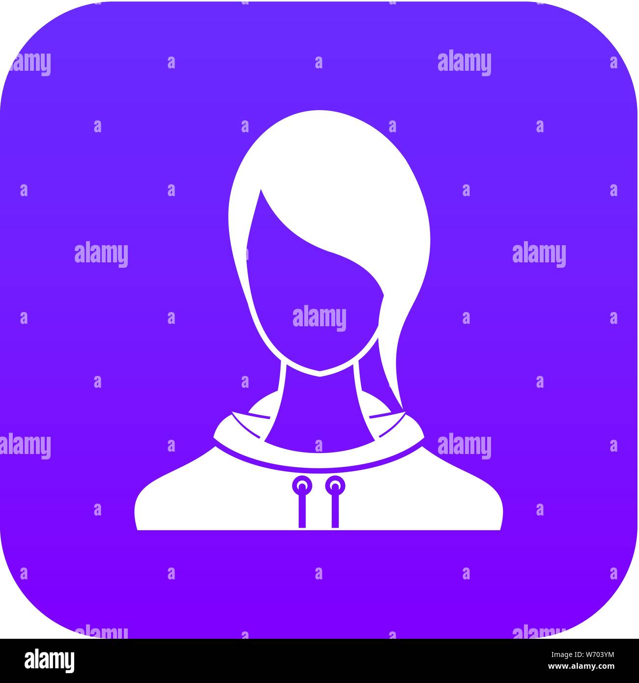 Woman icon digital purple Stock Vector Image & Art - Alamy