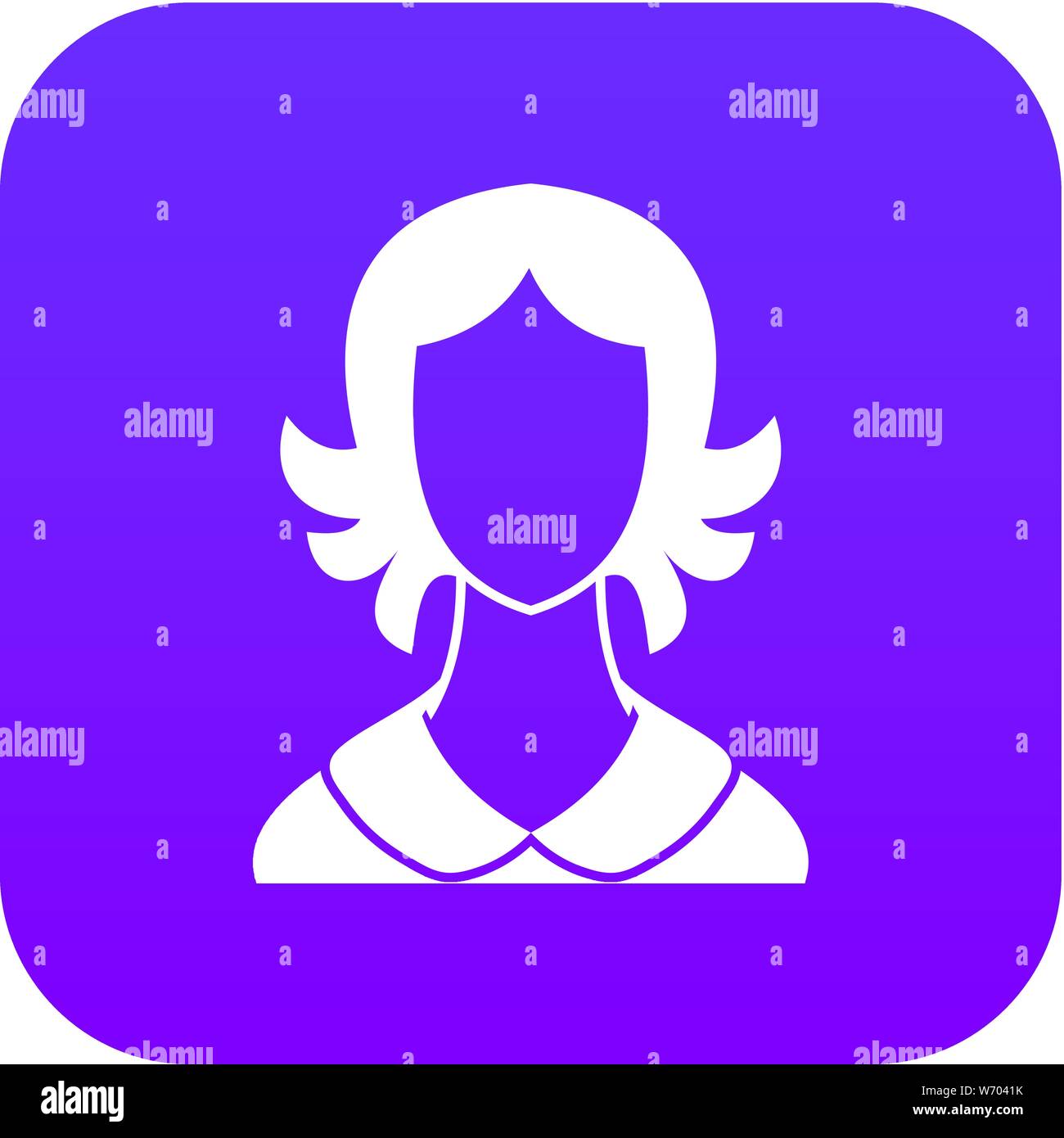 Woman icon digital purple Stock Vector Image & Art - Alamy