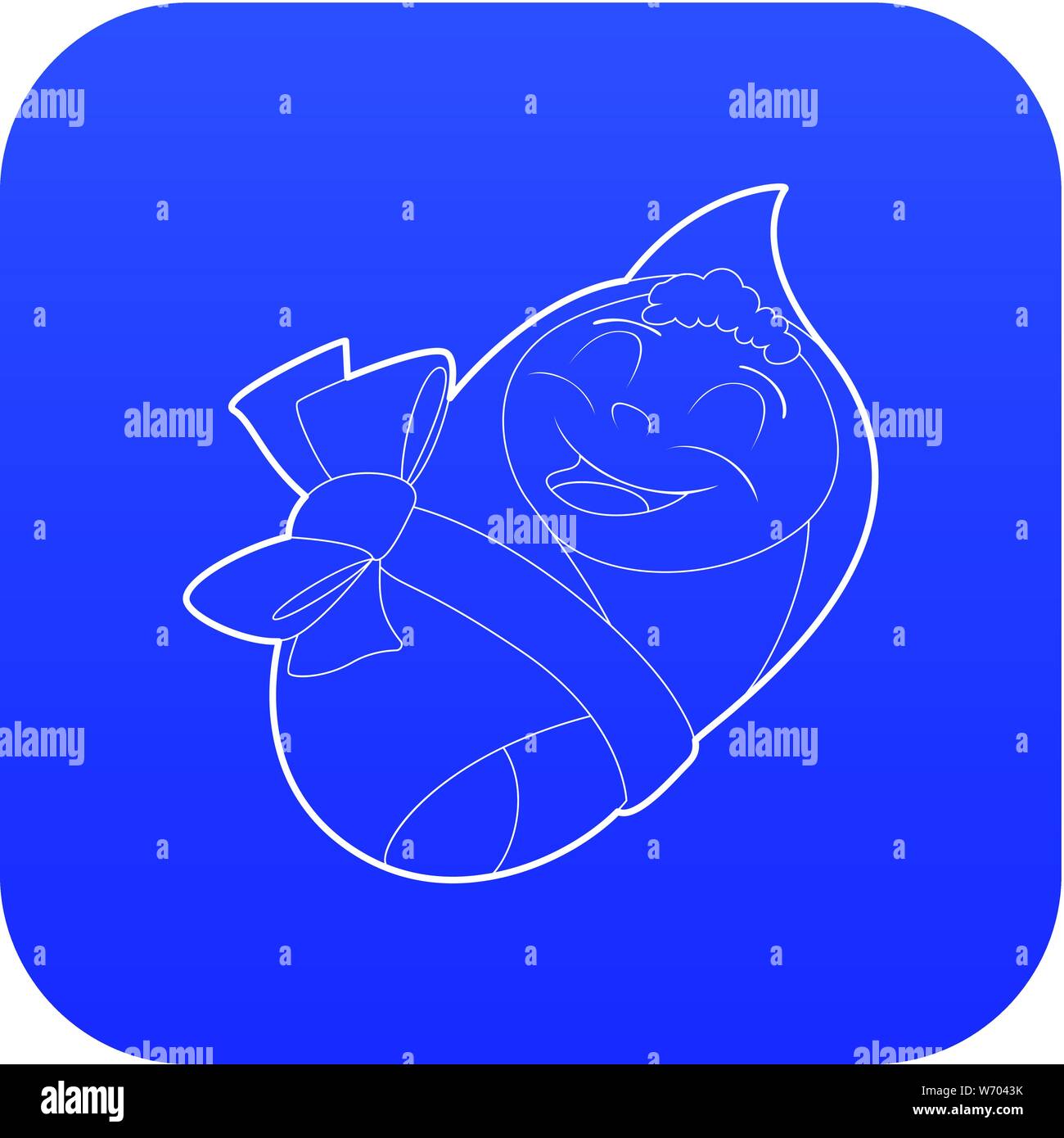 Newborn baby icon blue vector Stock Vector Image & Art - Alamy