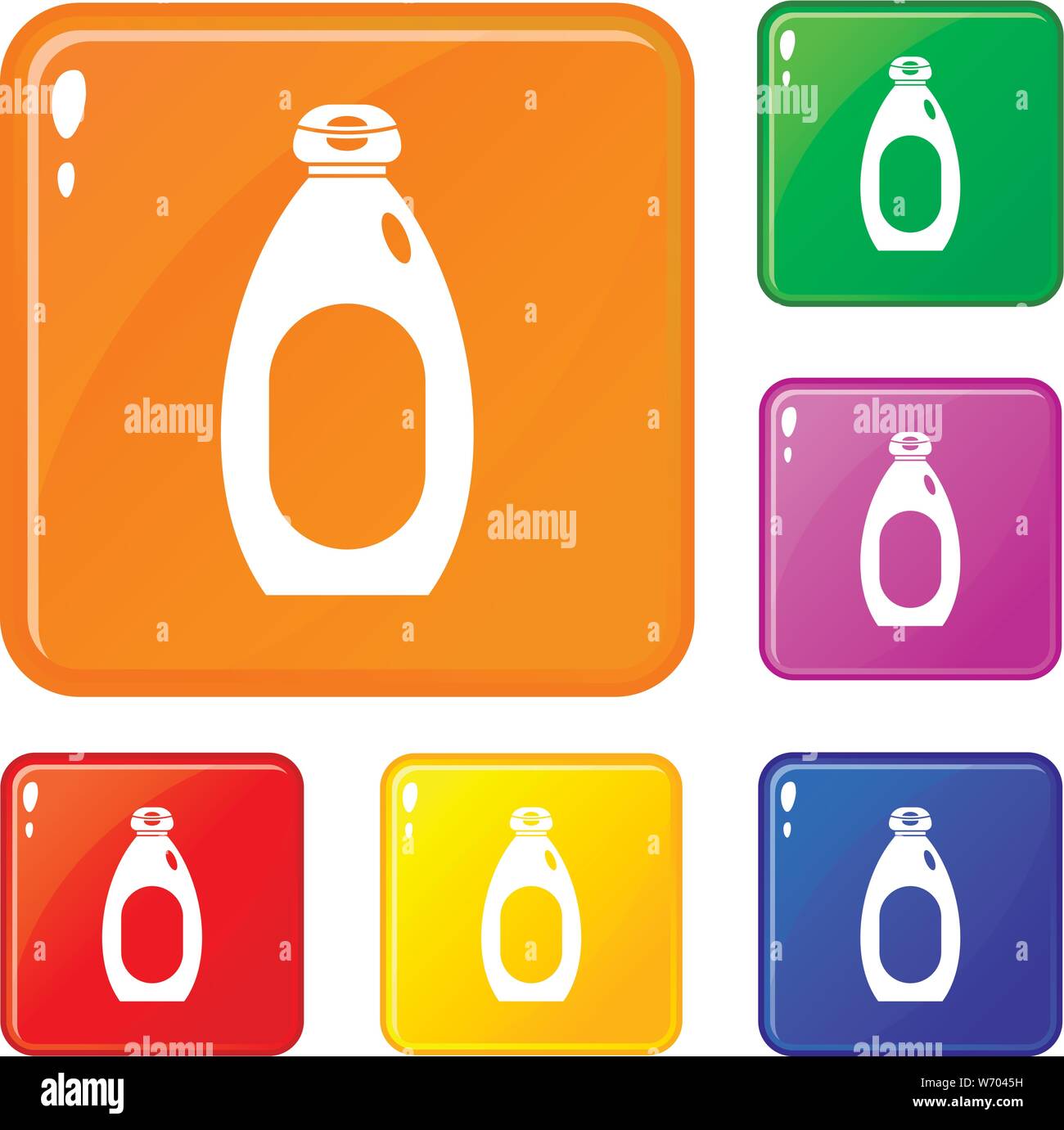 Cream bottle icons set vector color Stock Vector Image & Art - Alamy