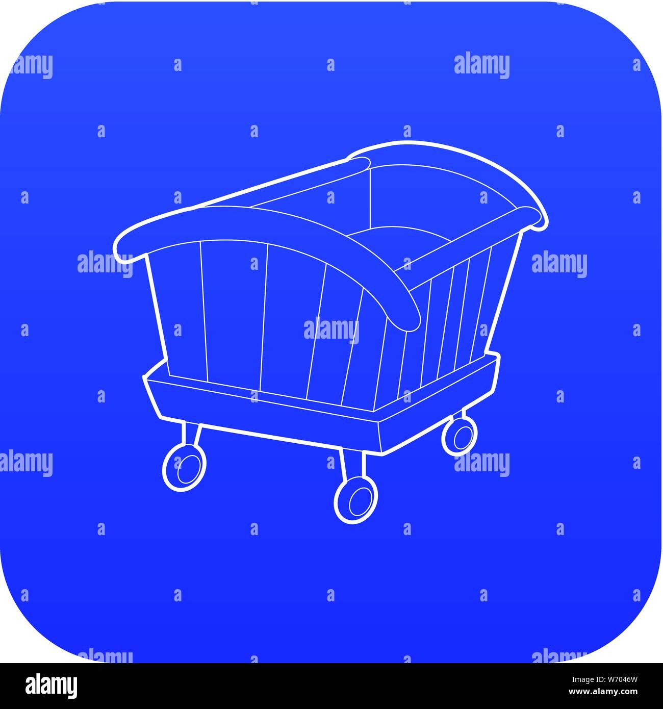 Cradle icon blue vector Stock Vector Image & Art - Alamy