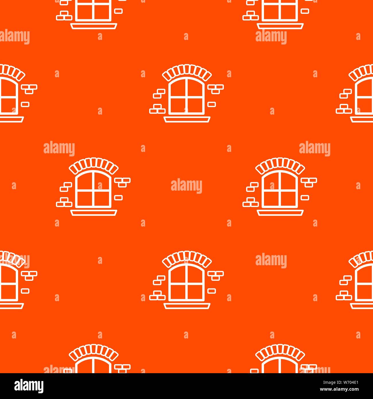 Small window frame pattern vector orange Stock Vector Image & Art - Alamy