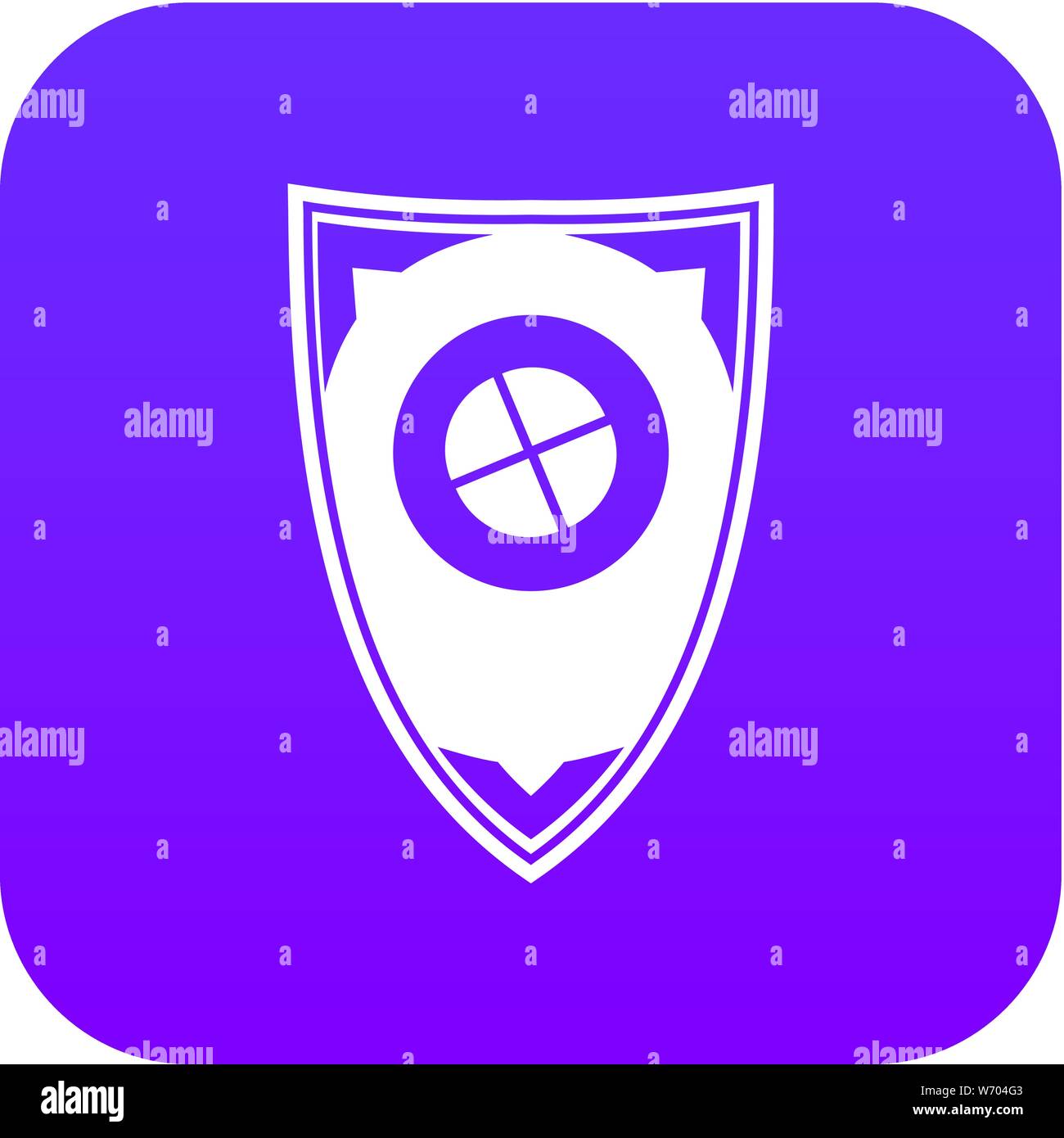 Shield icon digital purple Stock Vector Image & Art - Alamy