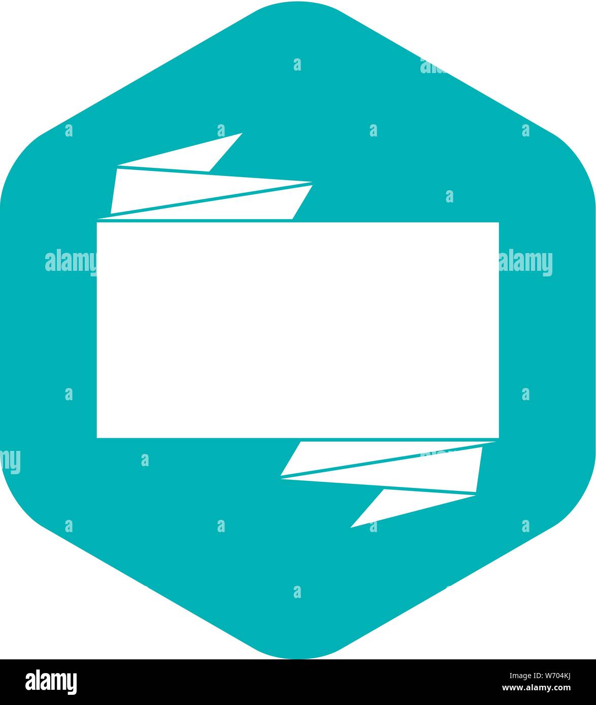 Black banner icon, simple style Stock Vector Image & Art - Alamy