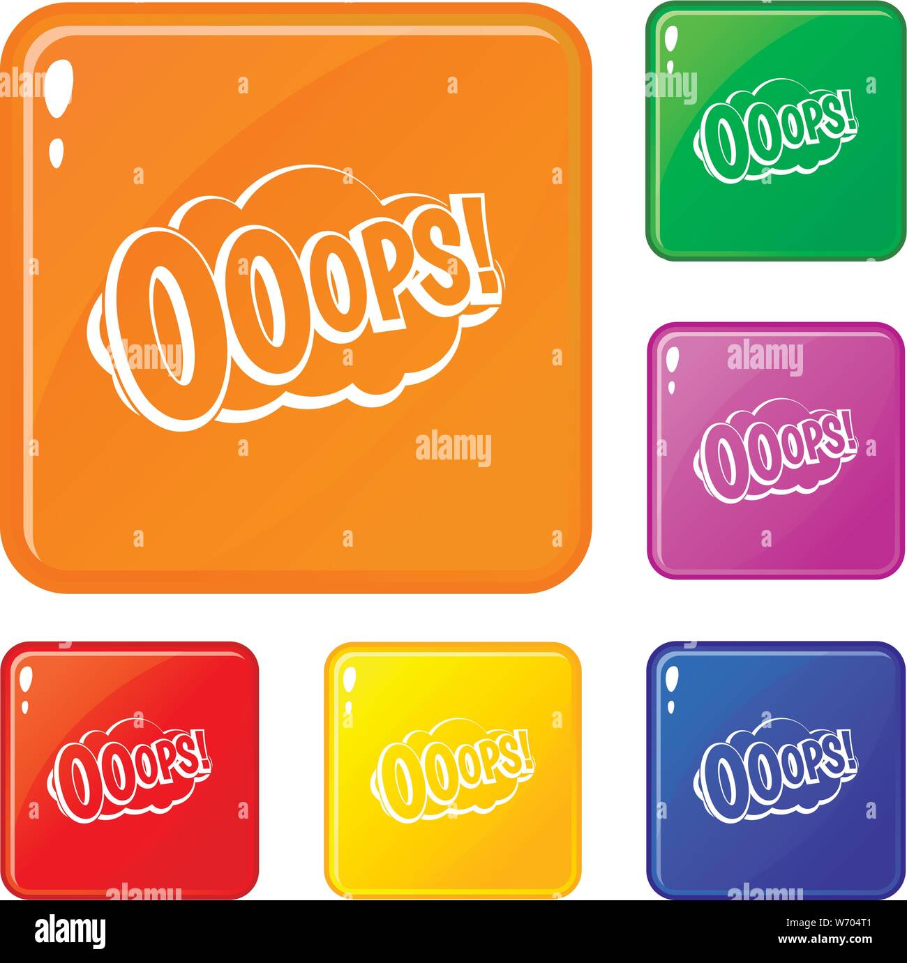 Ooops comic text speech hi-res stock photography and images - Alamy