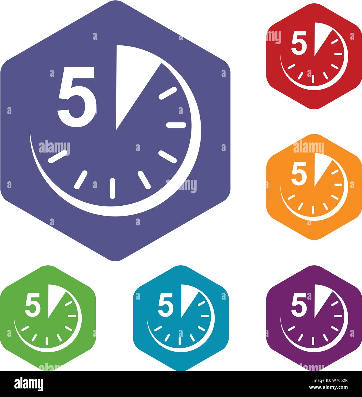 Five minutes stopwatch Stock Vector Images - Alamy