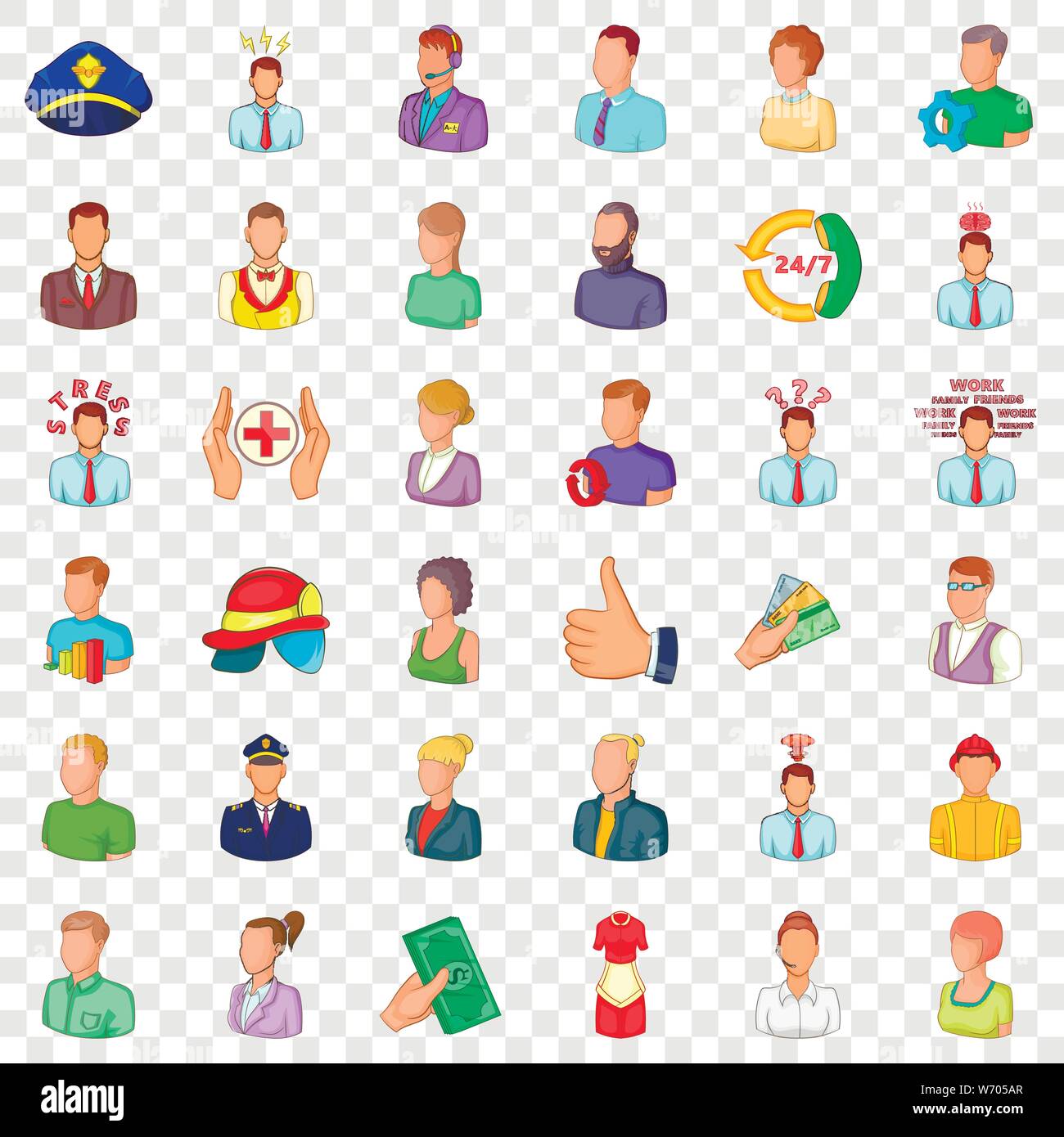 Human resource icons set, cartoon style Stock Vector Image & Art - Alamy