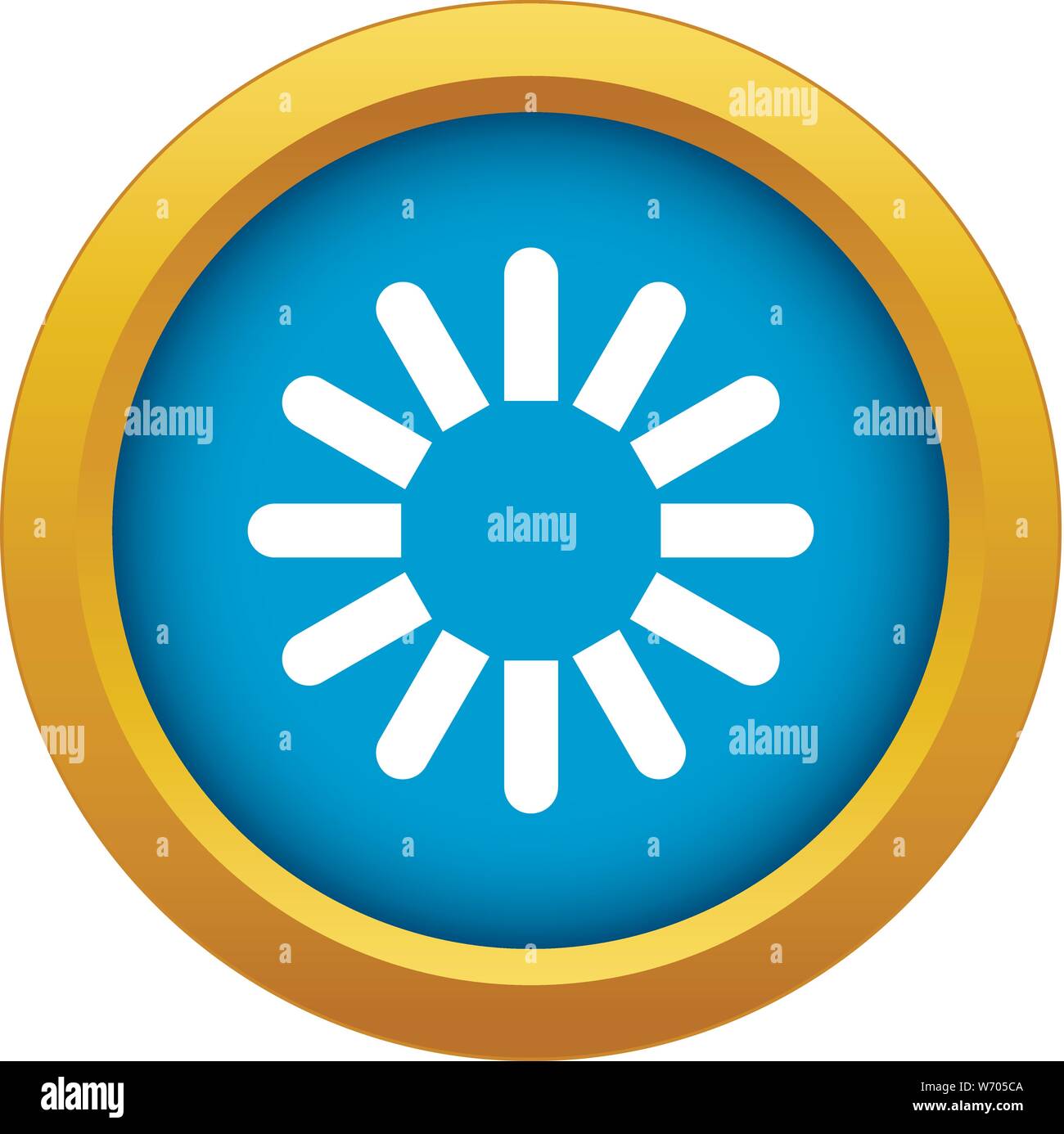 Sign download icon blue vector isolated Stock Vector Image & Art - Alamy