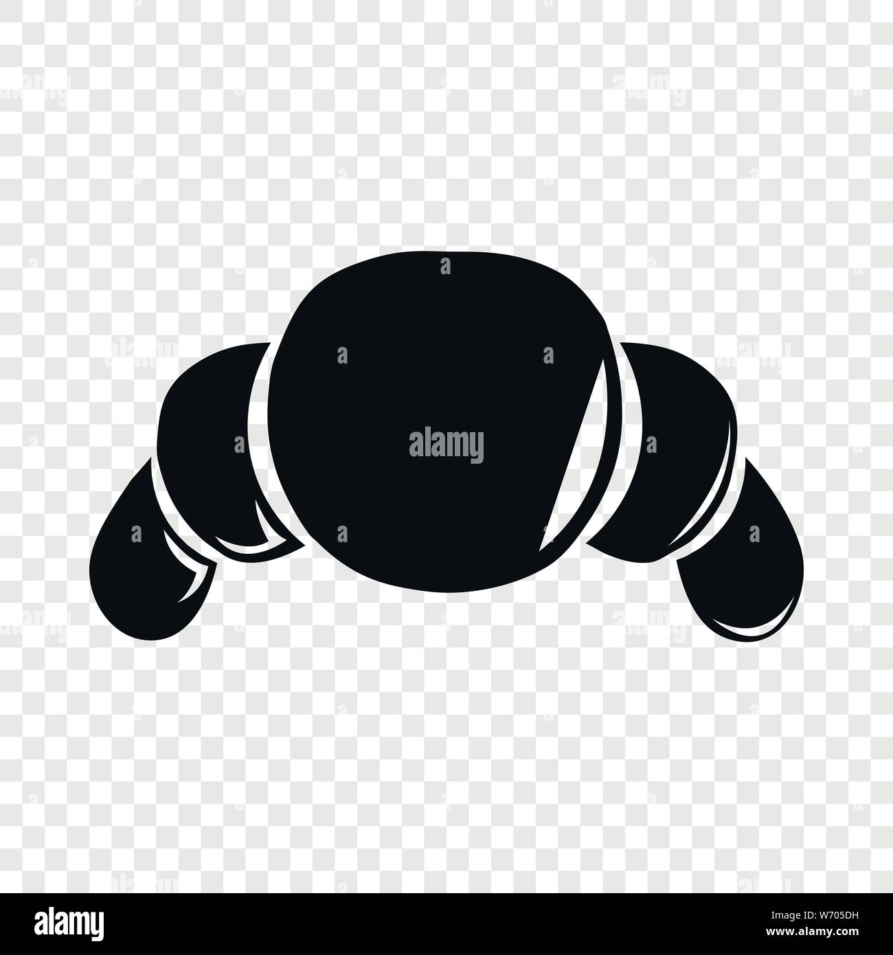 Croissant icon, simple black style Stock Vector Image & Art - Alamy