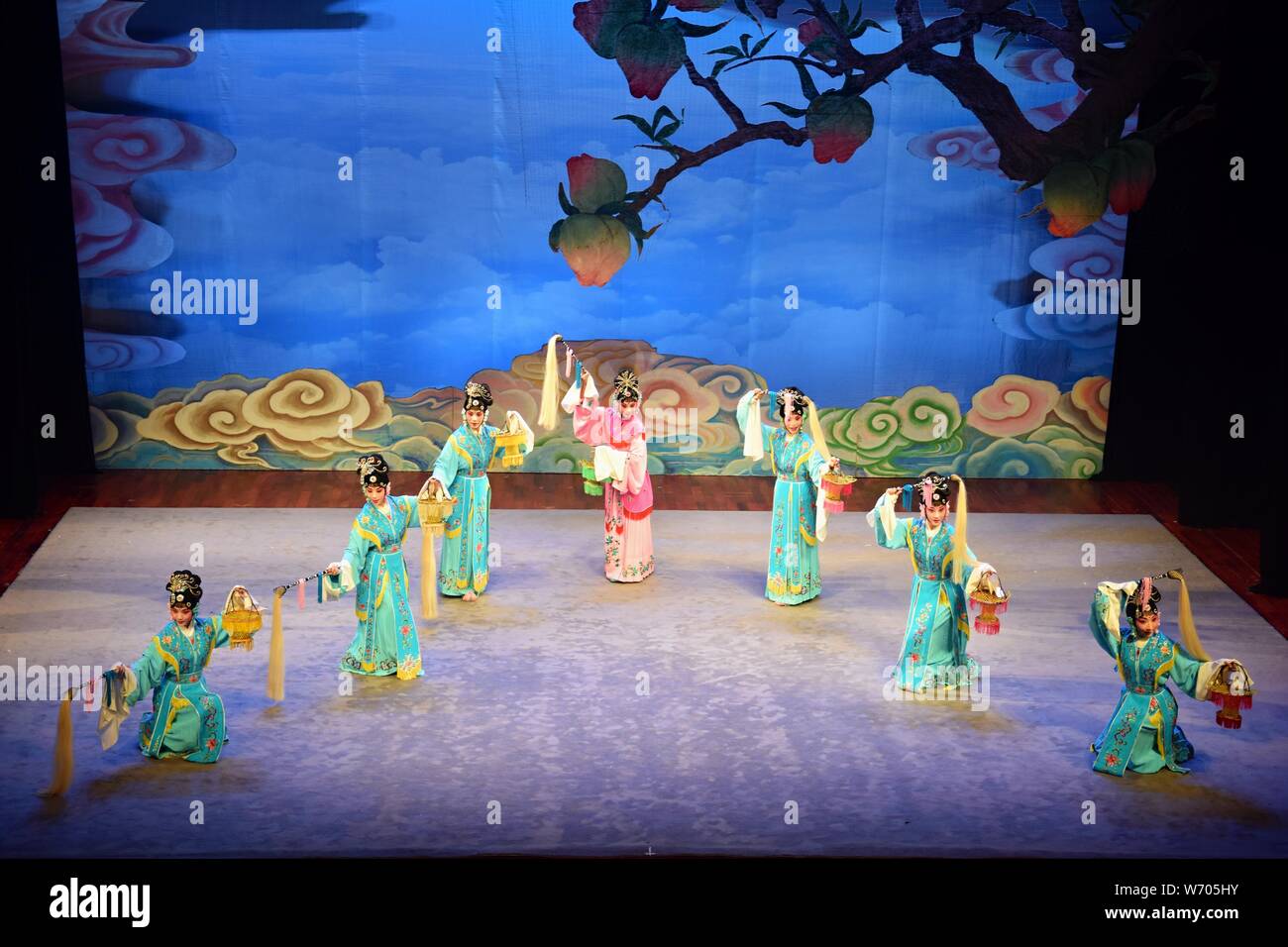 CANTON, CHINA – CIRCA JULY 2019: Beijing Opera performance of “Monkey ...