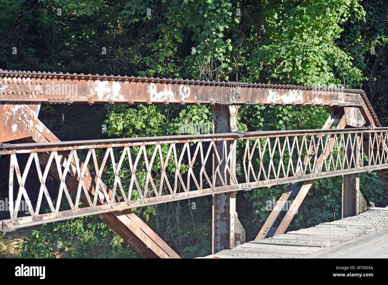 Old Steel Bridge Stock Photo - Alamy