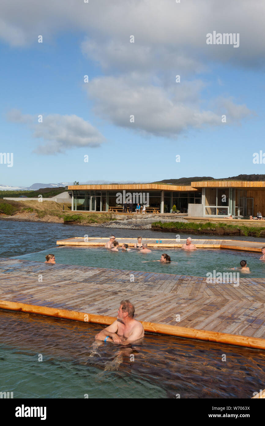 Vök Baths, a new development of geothermal baths in Iceland, opened 27 ...