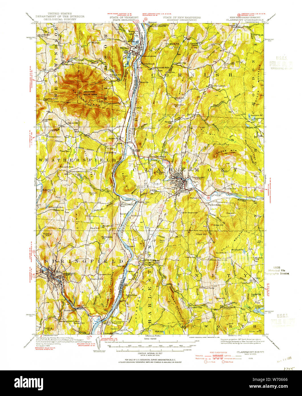 Claremont new hampshire map hi-res stock photography and images - Alamy