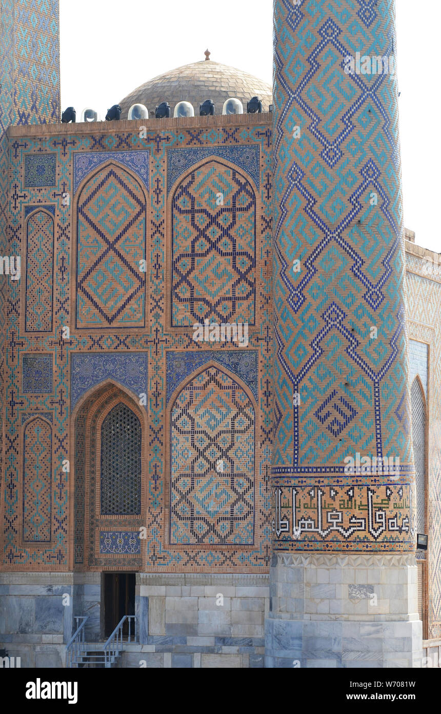The Registan complex in Samarkand, Uzbekistan, an impressive example of ...