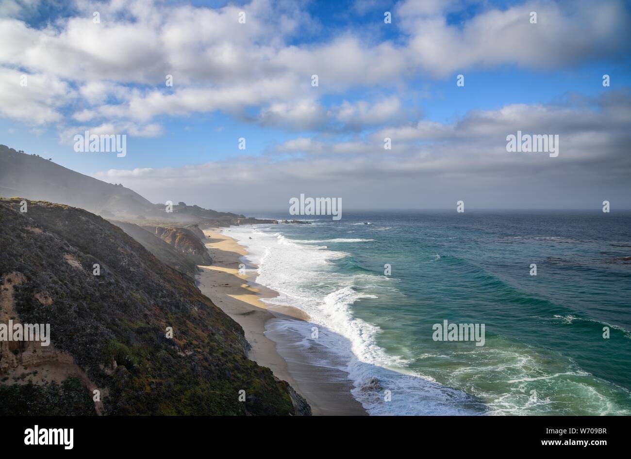 Rugged California coastline in the fall Stock Photo - Alamy
