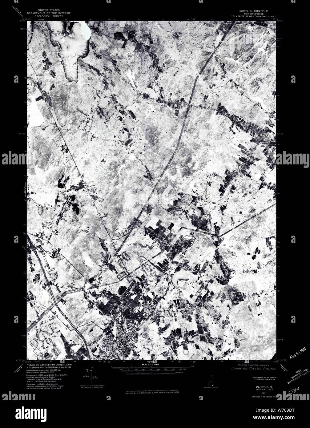Map of derry new hampshire hi-res stock photography and images - Alamy