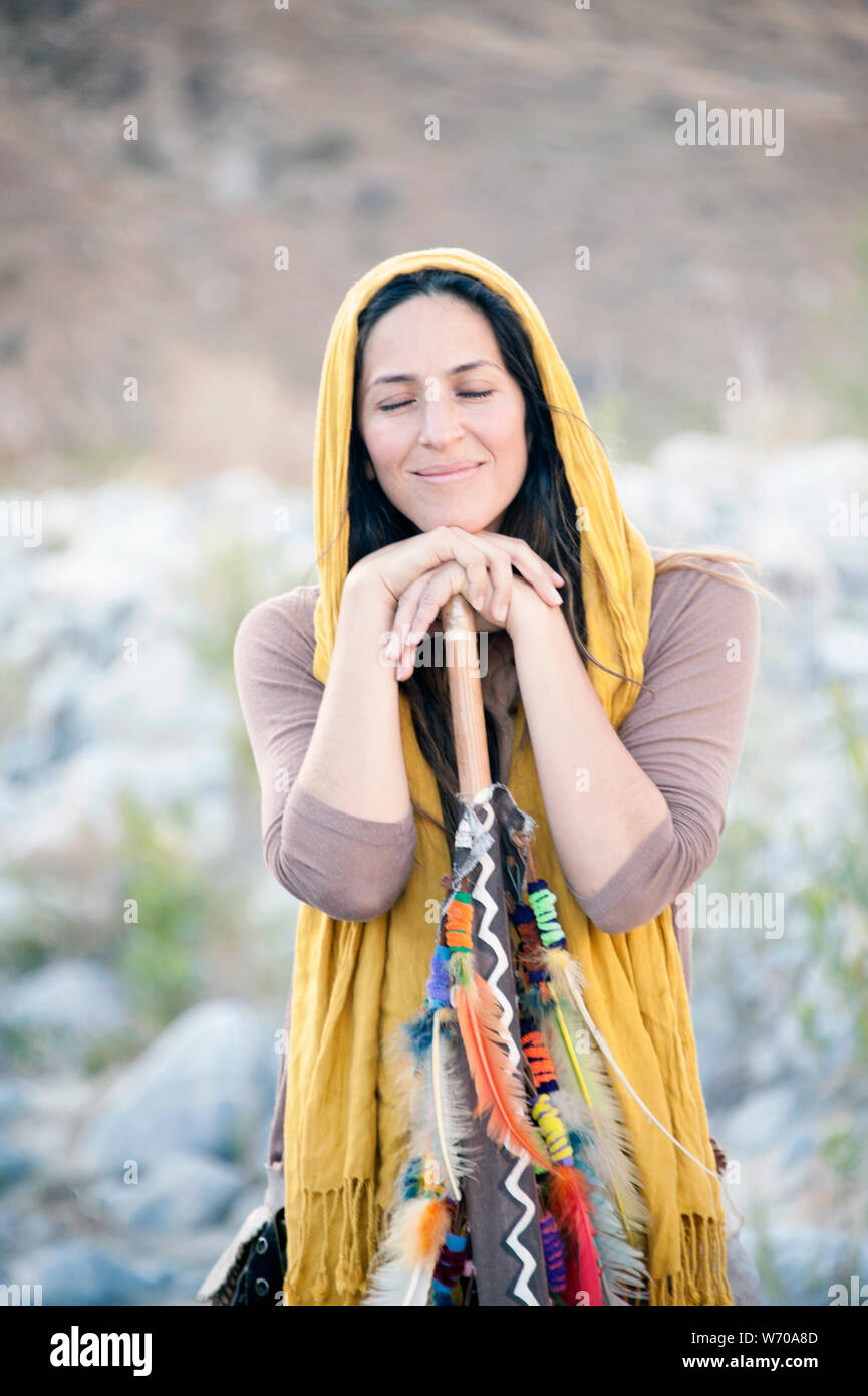 Boho portrait hi-res stock photography and images - Alamy