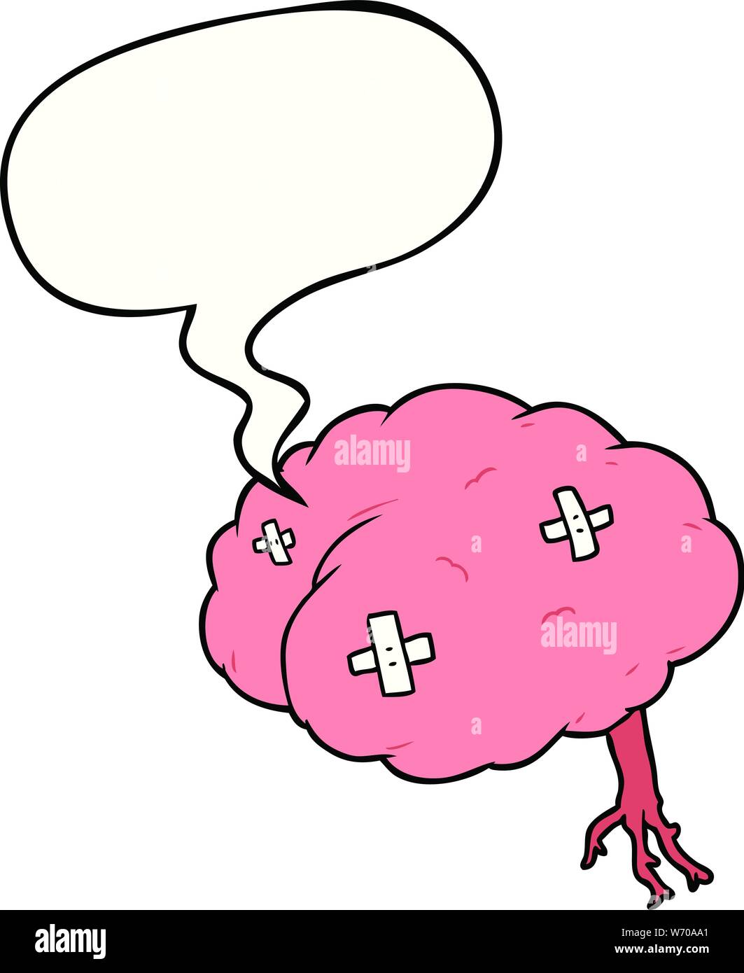 Injured brain Stock Vector Images - Alamy