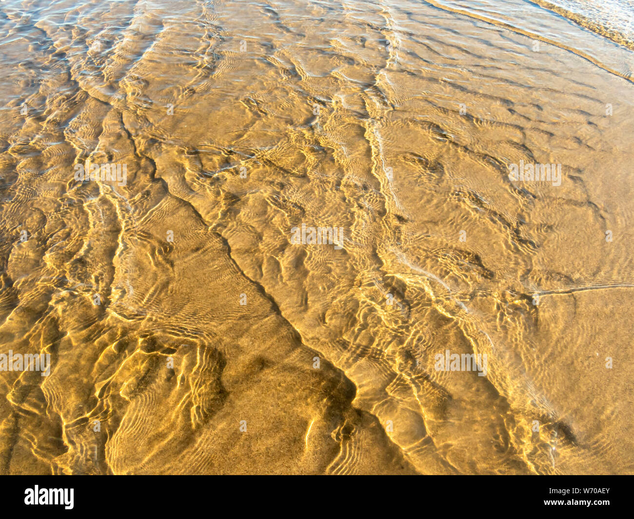 Seabed sand pattern, Hailuoto island, Bothnian Bay, Finland Stock Photo ...