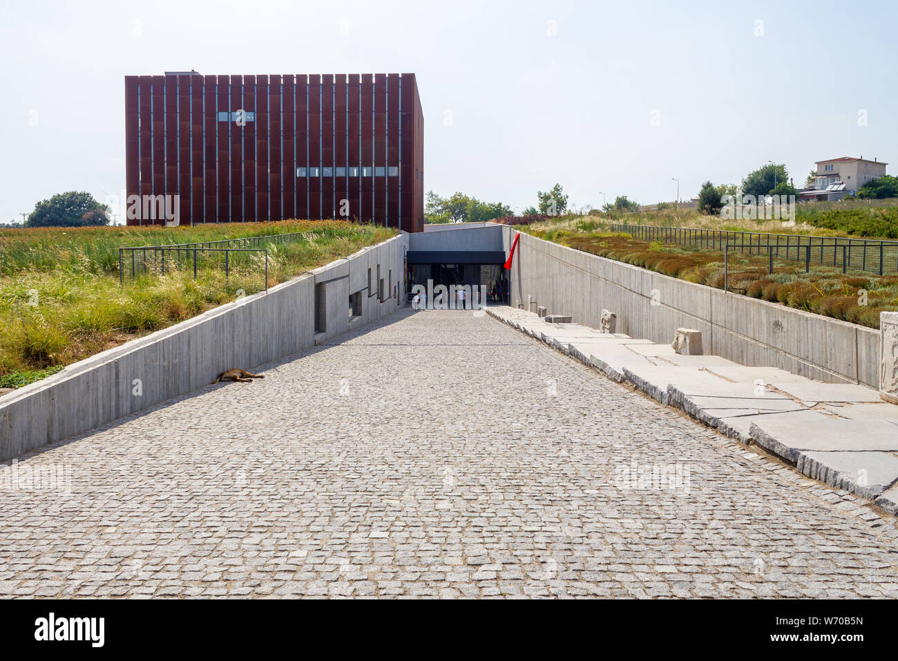 Canakkale / Turkey - July 14 2019: Troy Museum exterior view ...