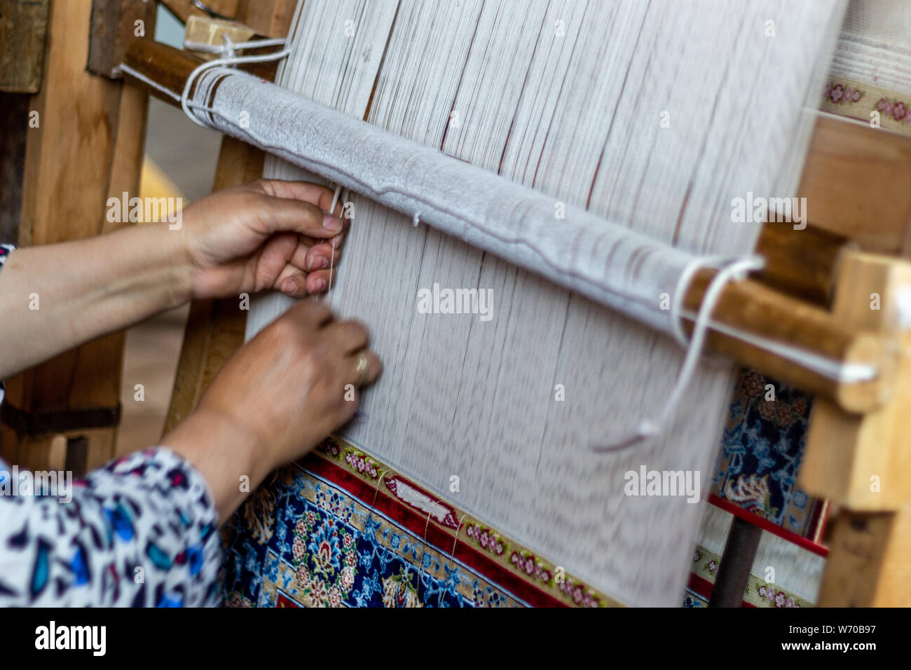 Rug weaving turkey hi-res stock photography and images - Alamy