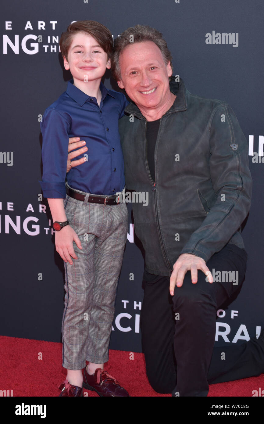 HOLLYWOOD, CA - AUGUST 01: Paxton Booth and Bernard Hiller arrives for ...