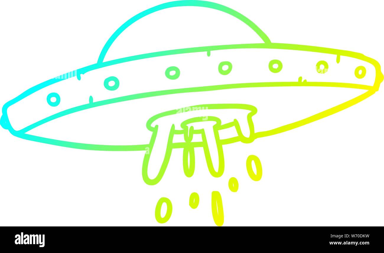 Ufo line drawing Cut Out Stock Images & Pictures - Alamy
