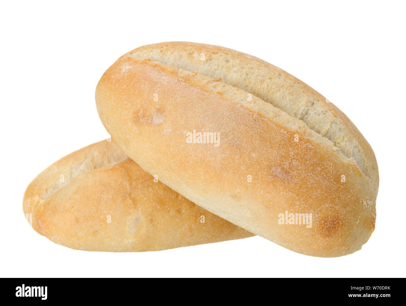 light baked bread isolate on white background Stock Photo - Alamy